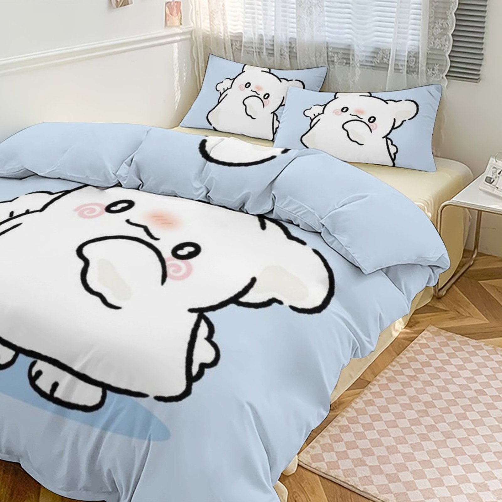 HANAMARUOBAKE Bedding Set Anime Three-piece for Boys Girls Teens Twin ...