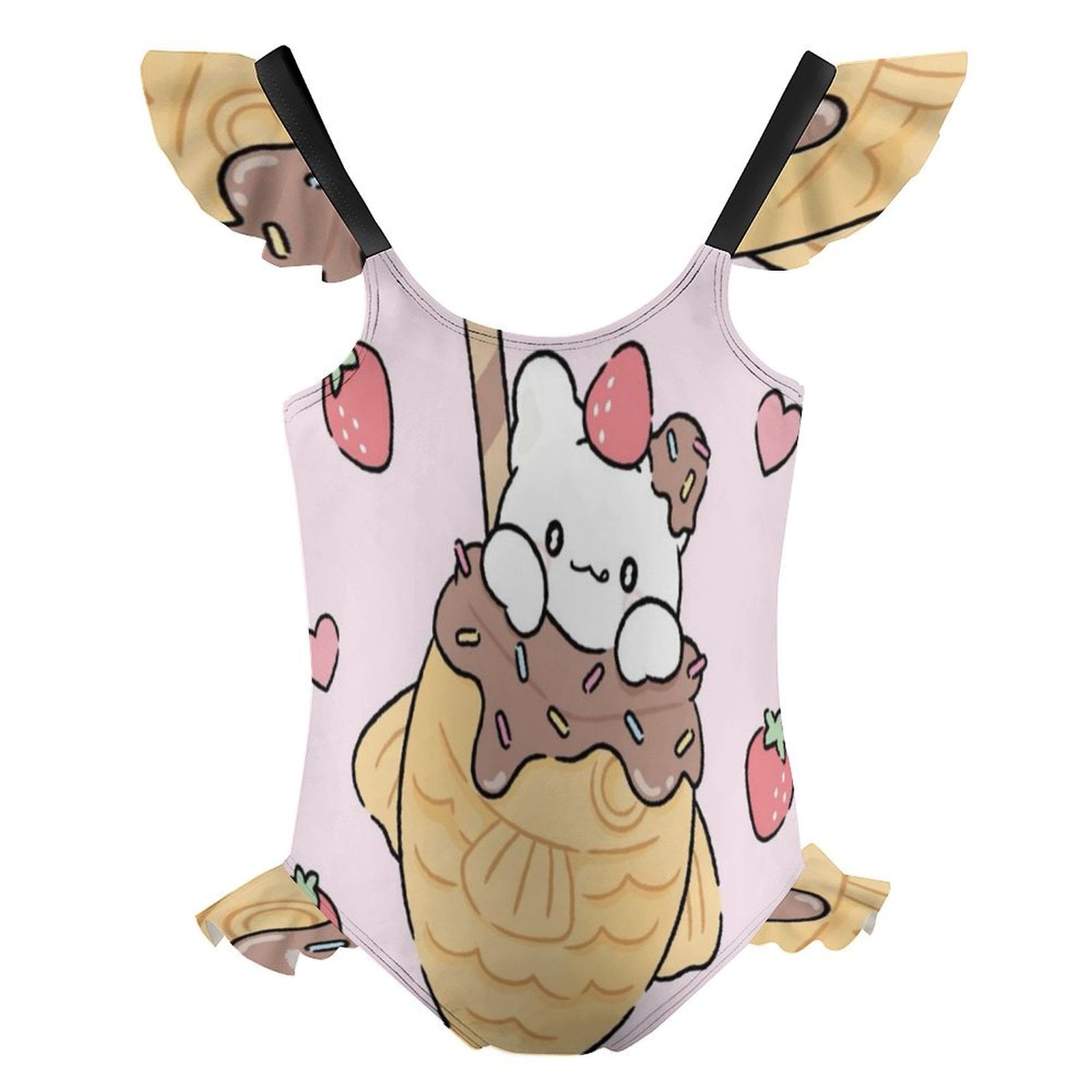 HANAMARUOBAKE Swimsuit Anime Cute for Girls Gift 9-11Y（140cm ...