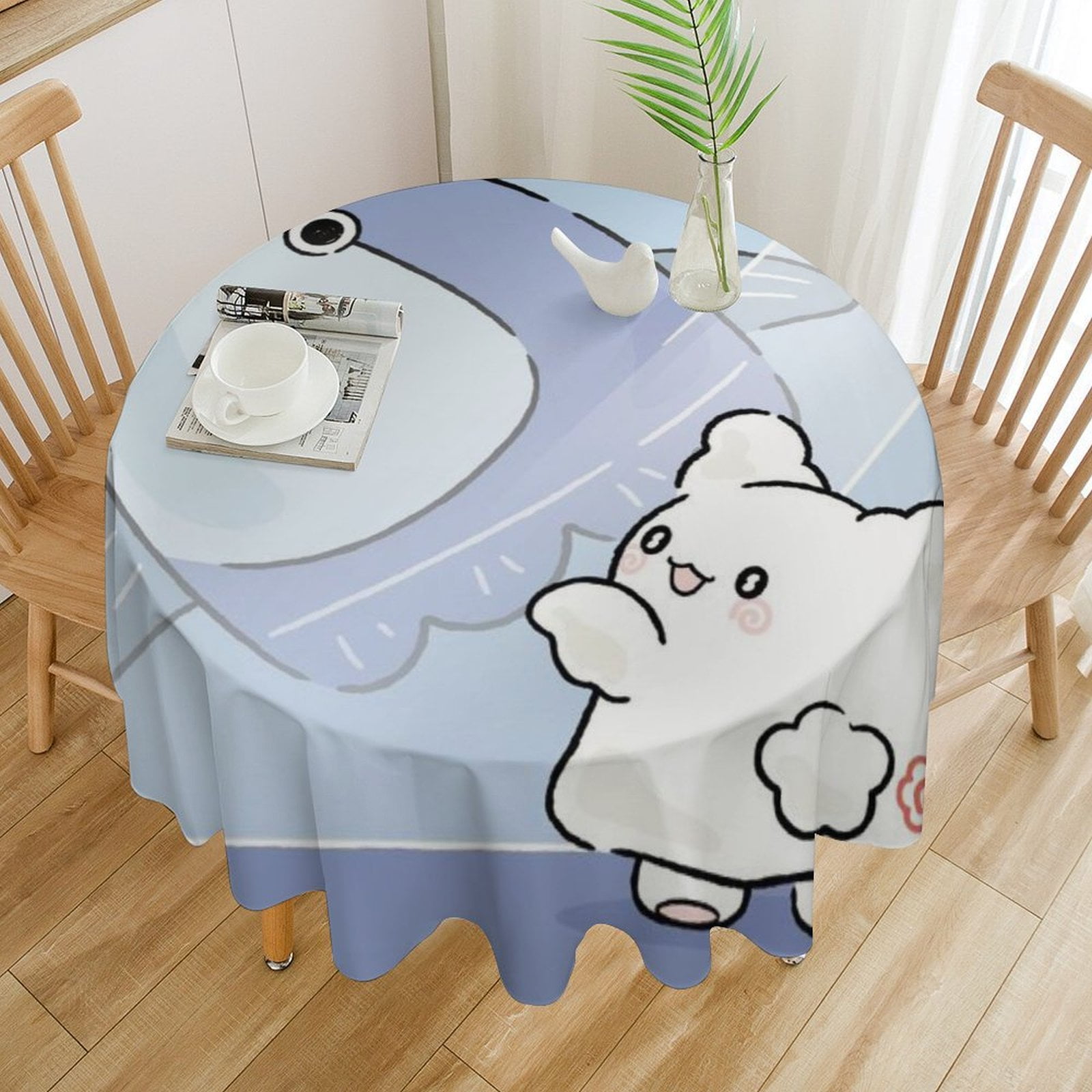 HANAMARUOBAKE Tablecloth Anime for Dining Table Picnic Gift 60x60in ...
