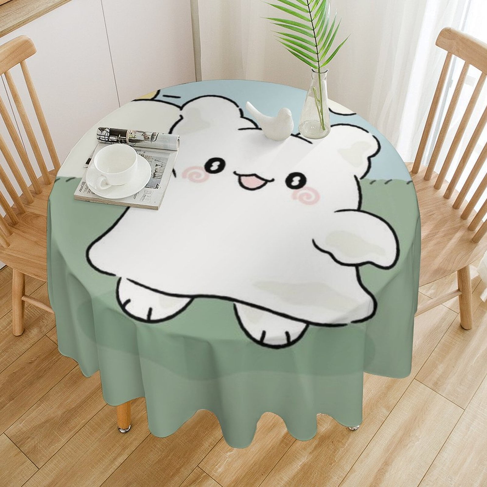 HANAMARUOBAKE Tablecloth Anime for Dining Table Picnic Gift 70x70in ...