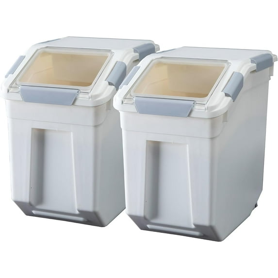 HANAMYA 25 Liter / 40 lbs Rice Storage Container with Measuring Cup ...