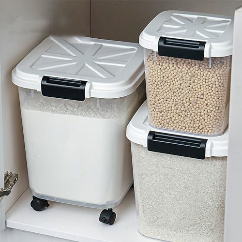HANAMYA 40 LB Rice Storage Container with Measuring Cup, BPA free, For ...