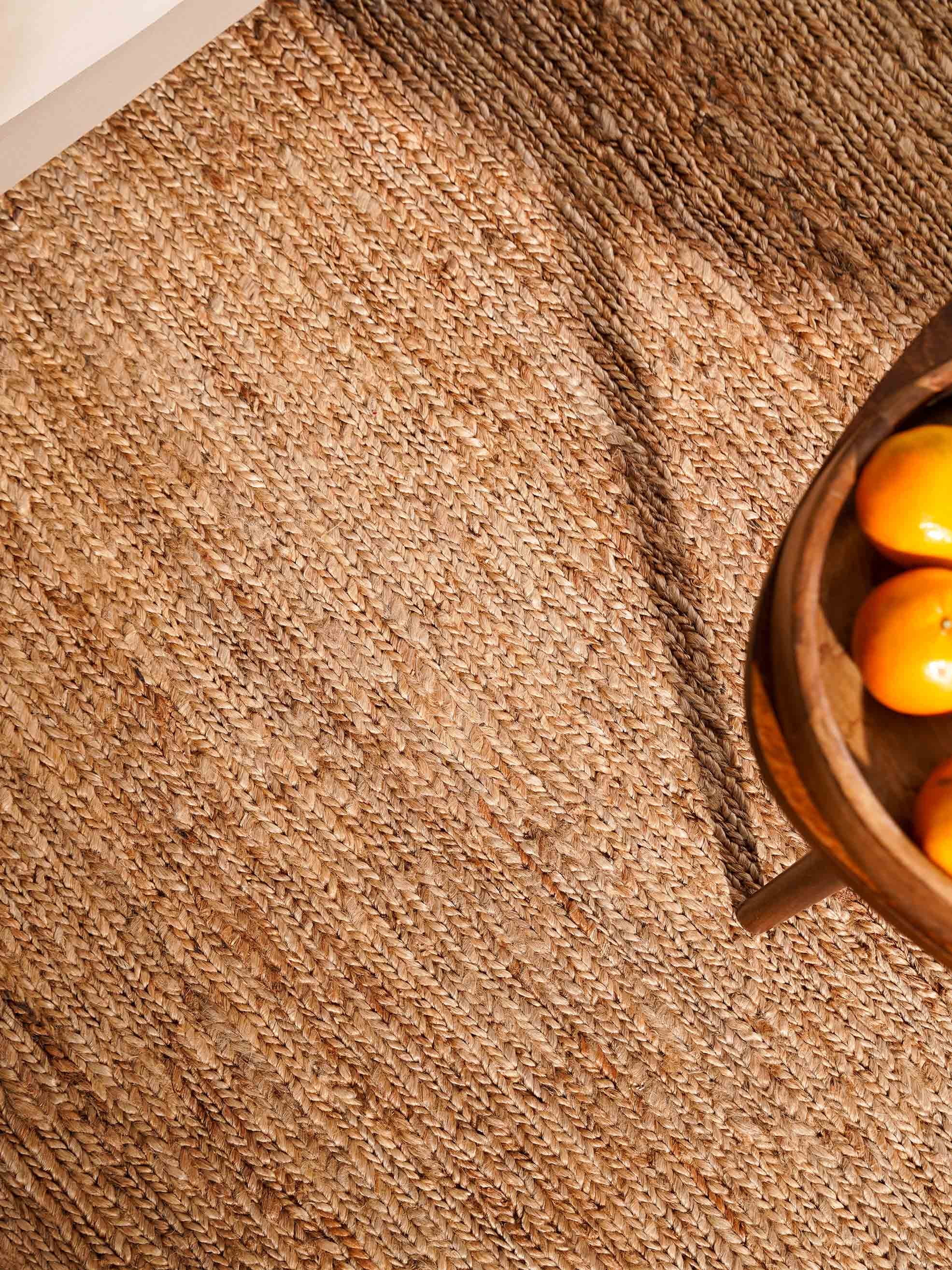 HAND KNOTTED SUMAK JUTE ECO-FRIENDLY AREA RUGS - 5'x8', Rectangle Shape ...