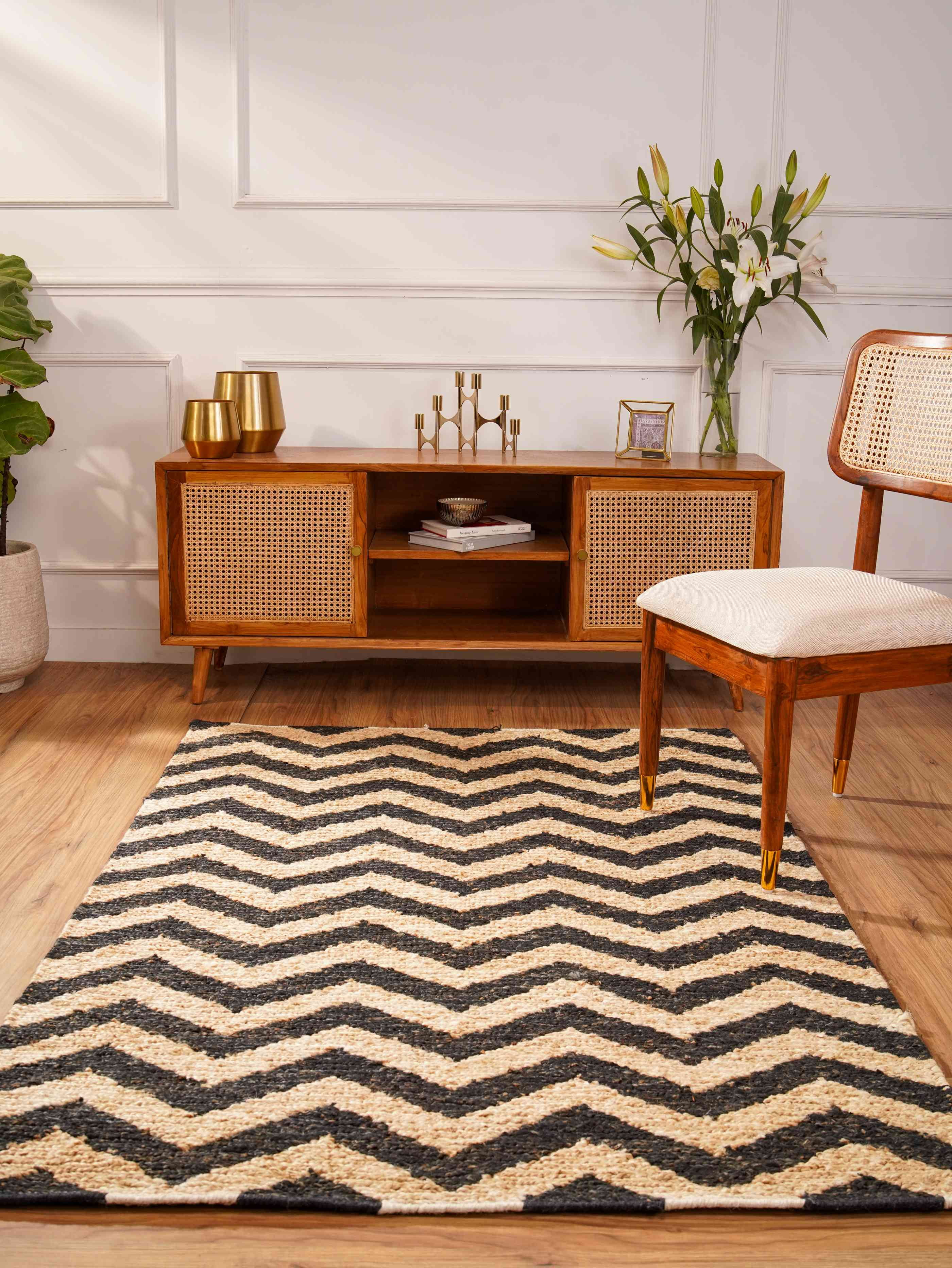 HAND KNOTTED SUMAK JUTE ECO-FRIENDLY AREA RUGS - 6'x9', Rectangle Shape ...