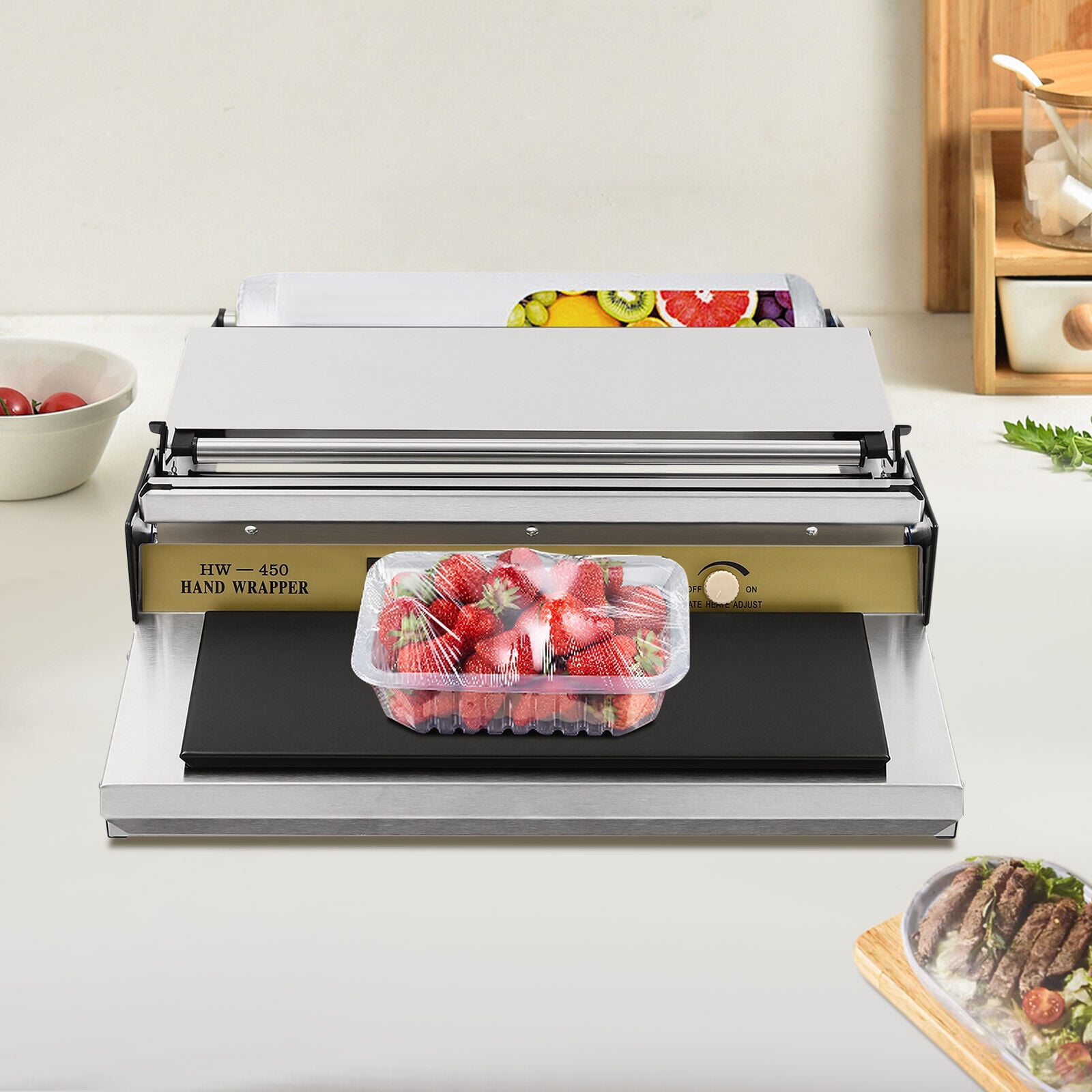 HAND WRAPPING MACHINE, WIDTH FILM WRAPPER, WRAPPING MACHINE FOR FOOD ...
