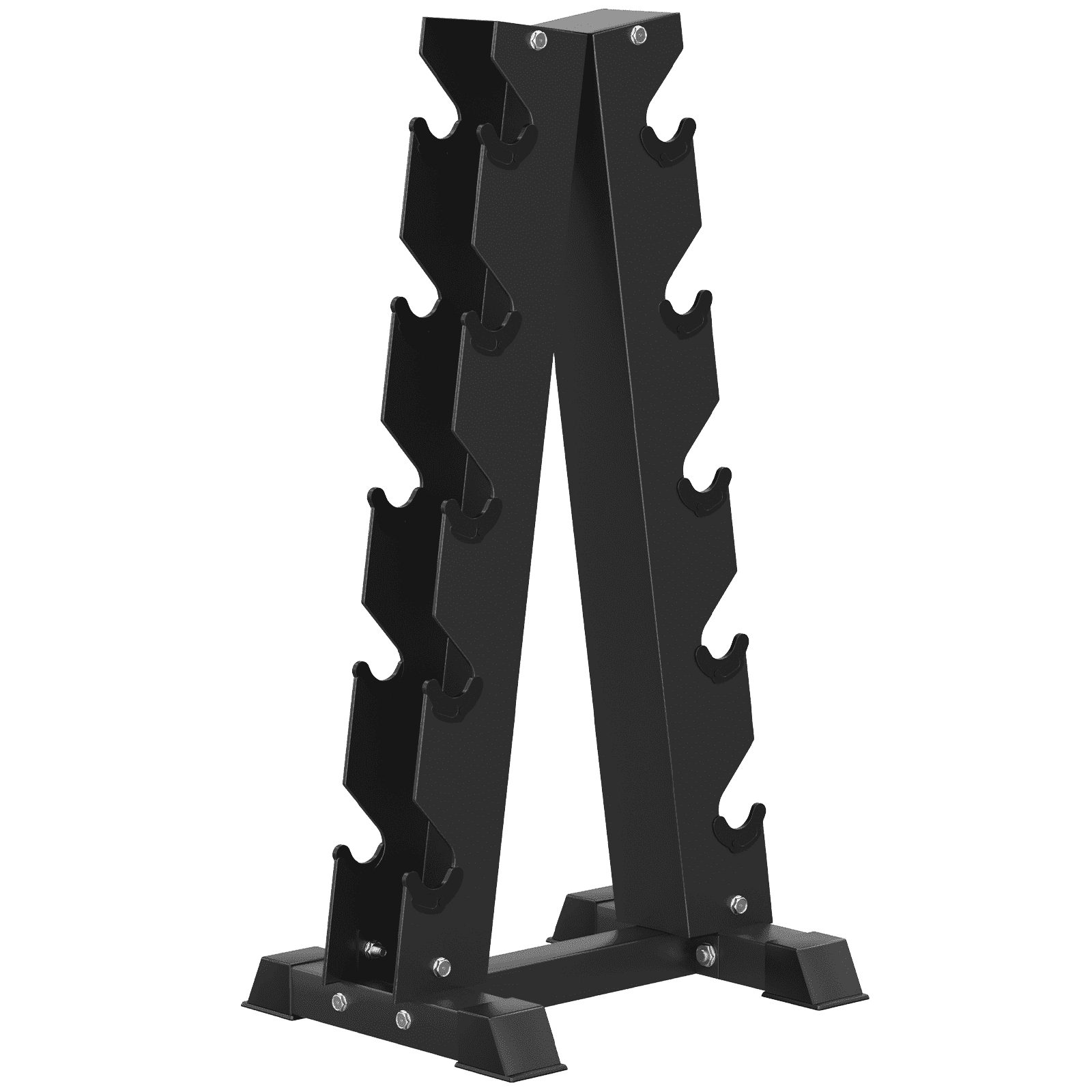 HANDBODE 5-Tier A-Frame Dumbbell Rack, 550 lb Capacity Compact Storage ...