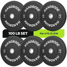 Free Shipping! Athletic Works 100LB Black Cast Iron Weight Plate Set ...