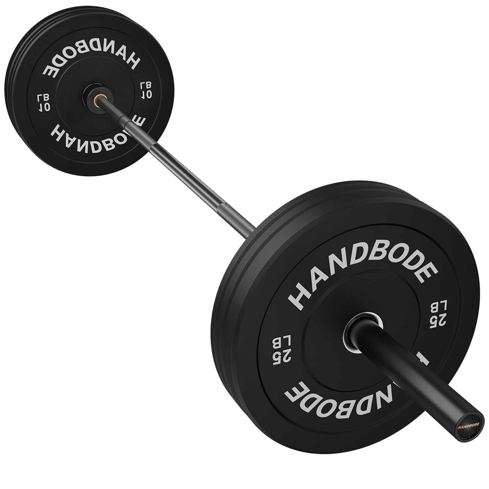 HANDBODE Bumper Plates, 100 lb Set Olympic Weight Plates, Rubber Bumper ...