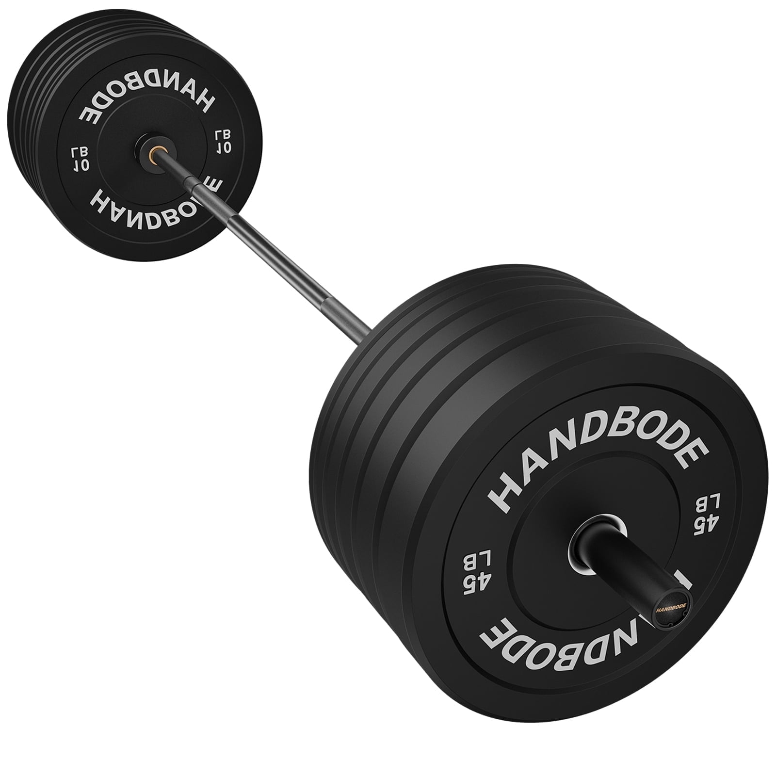 HANDBODE Bumper Plates, 300 lb Set Olympic Weight Plates, Rubber Bumper ...