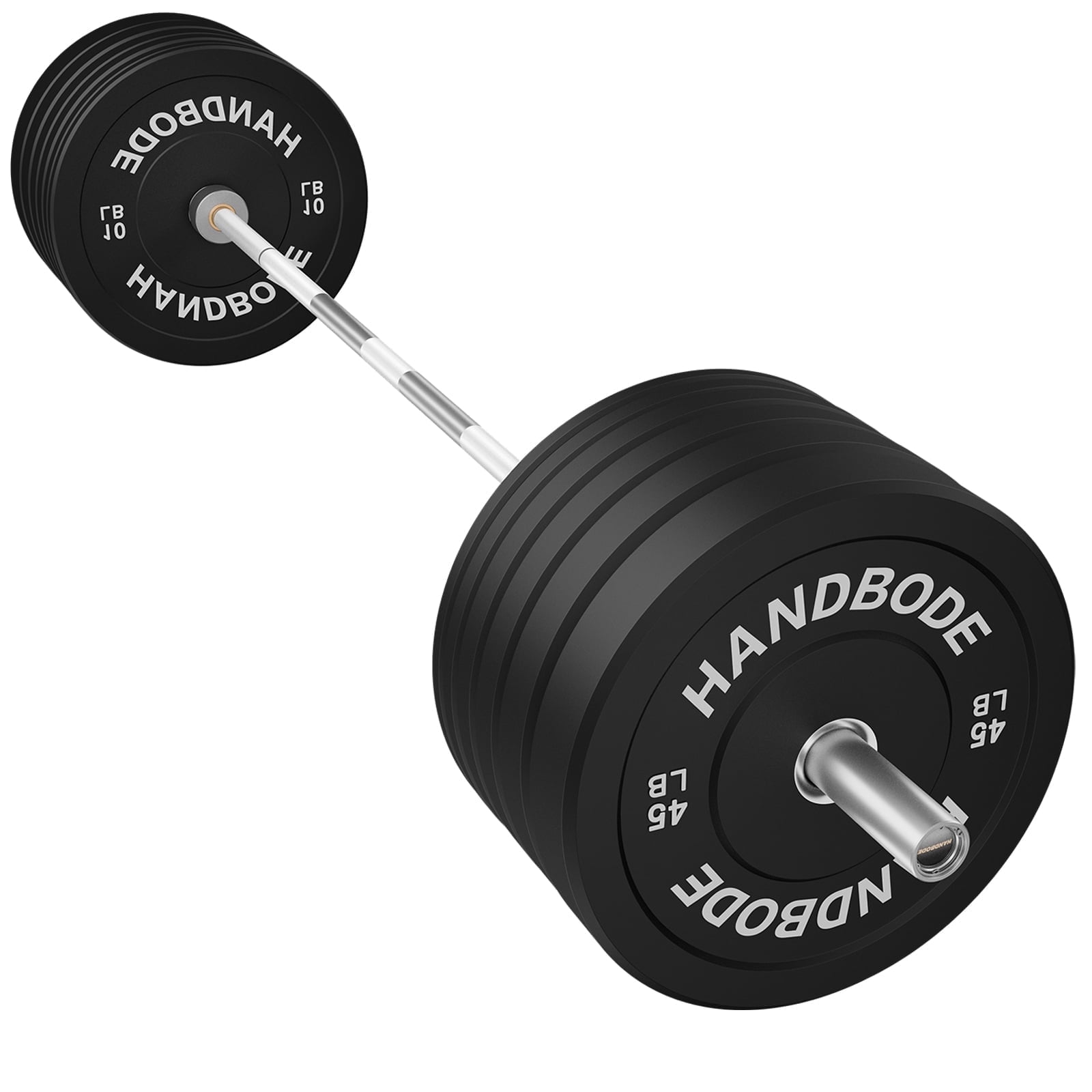 HANDBODE Bumper Plates, 300 lb Set Olympic Weight Plates, Rubber Bumper ...