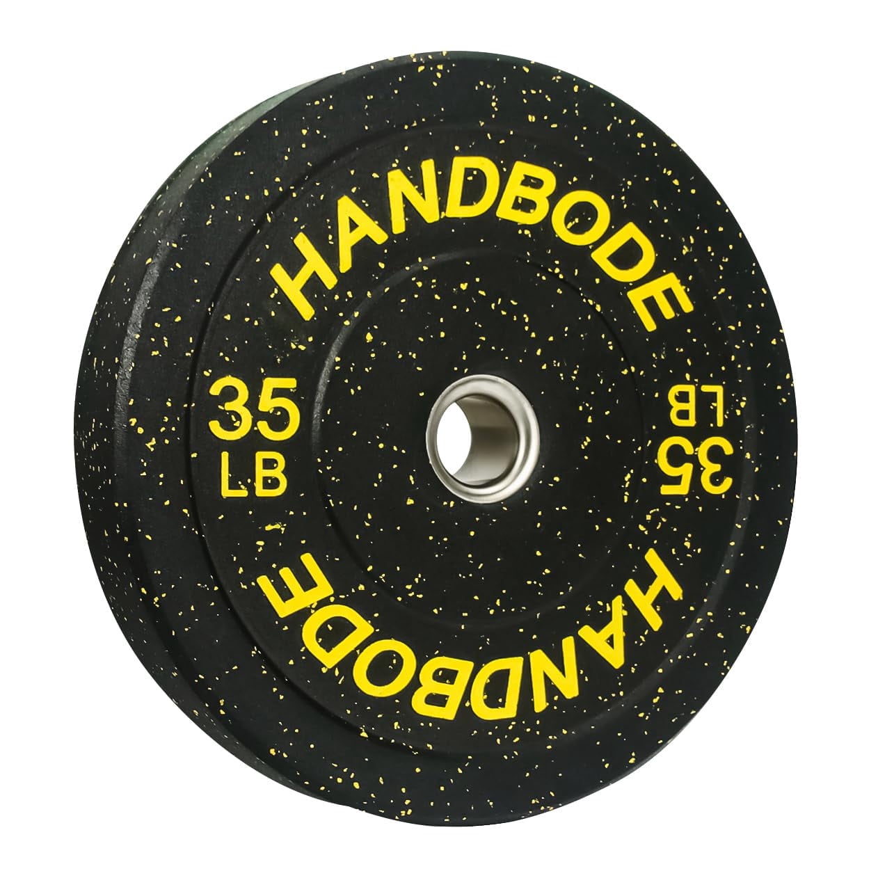 HANDBODE Bumper Plates High-Bounce Olympic Weight Plates, Colored crumb ...