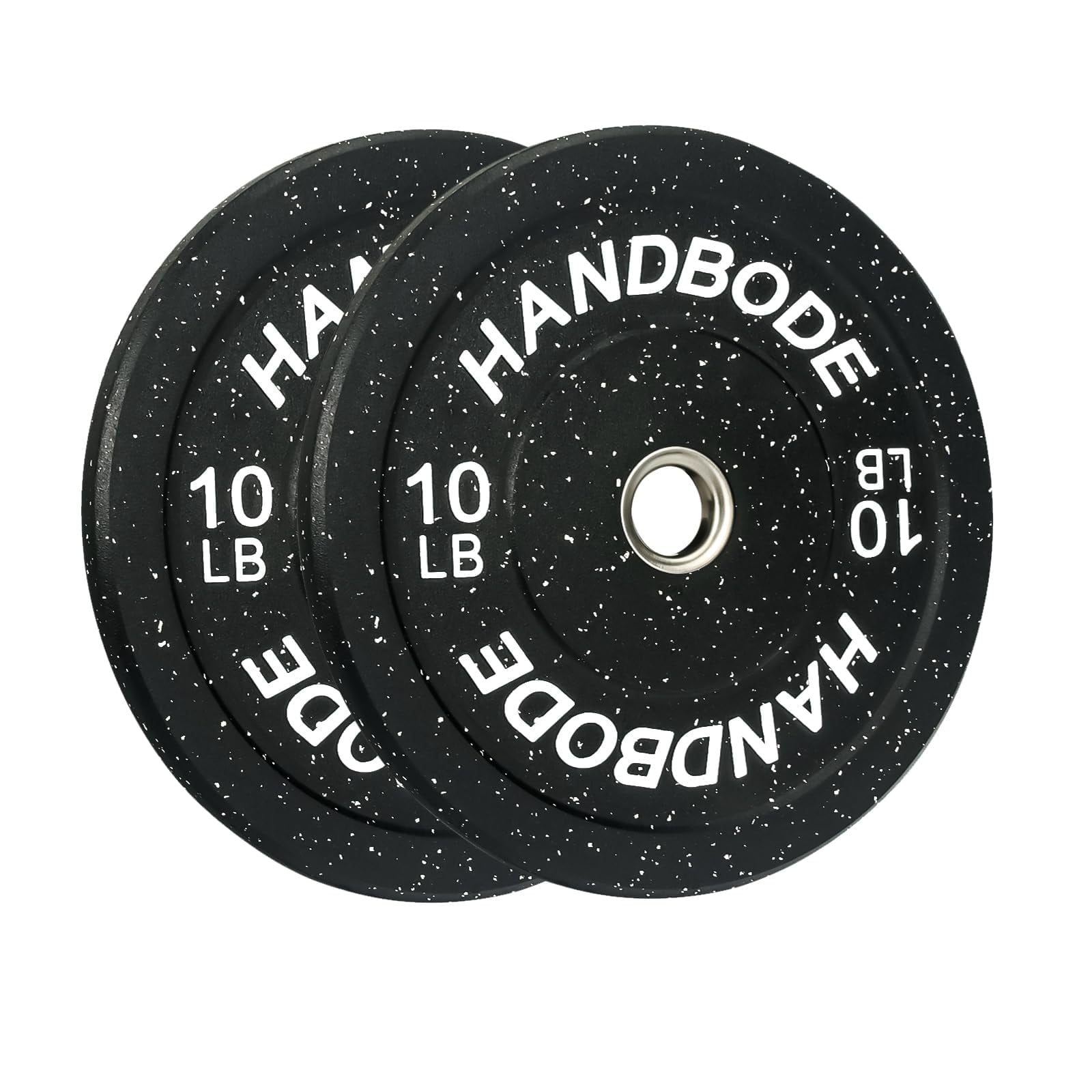 HANDBODE Bumper Plates High-Bounce Olympic Weight Plates, Colored crumb ...