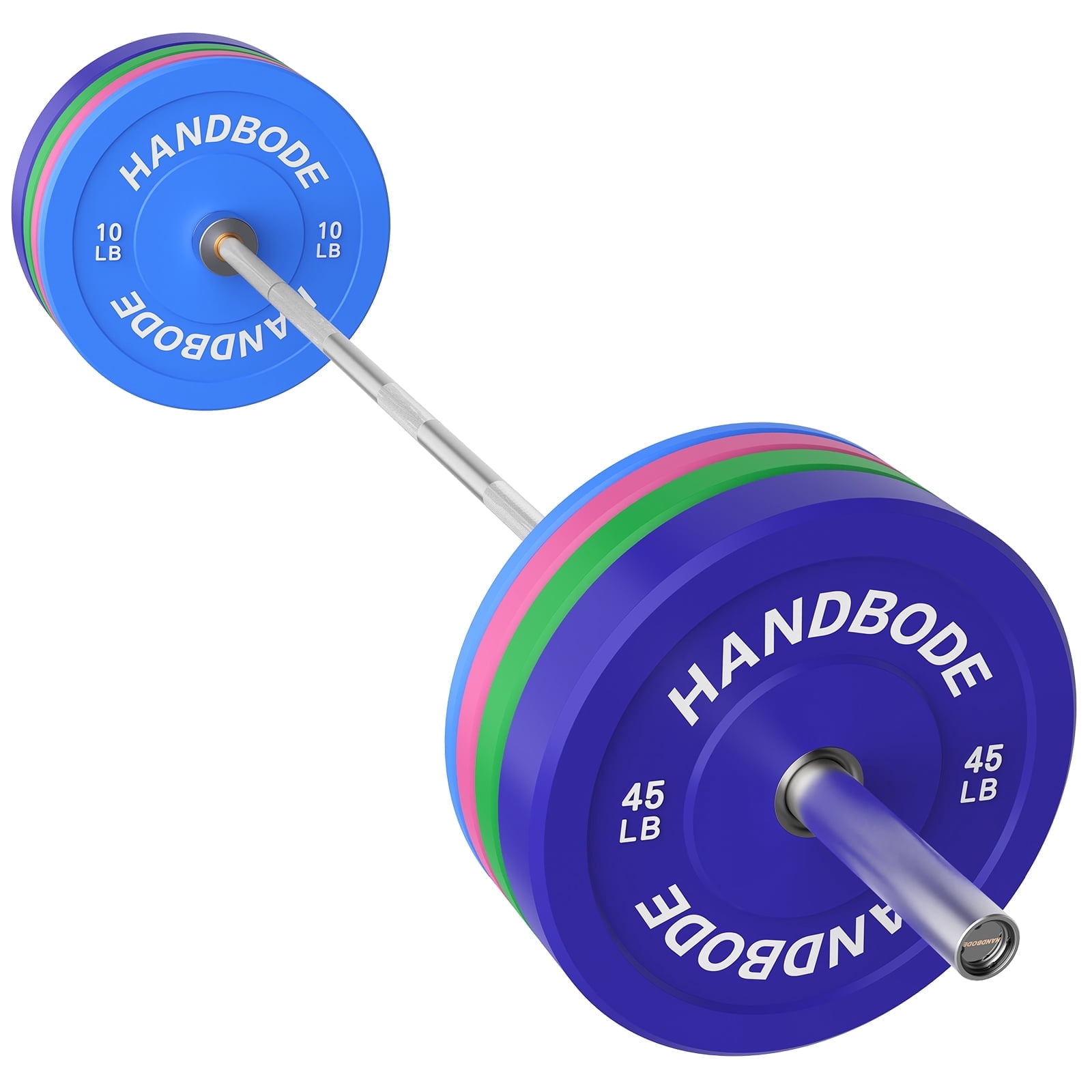 HANDBODE Bumper Plates Olympic Weight Plates, Colored crumb rubber ...