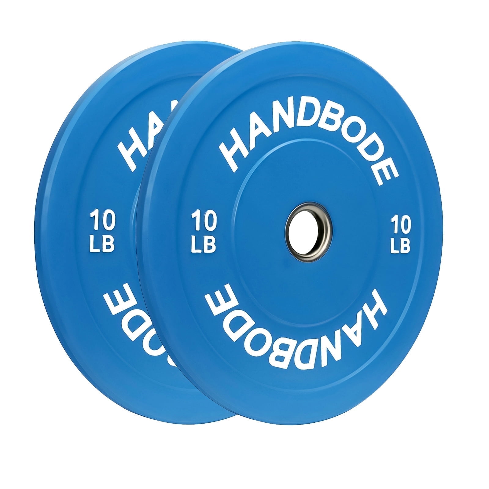 HANDBODE Bumper Plates, Olympic Weight Plates Set of 2, Rubber Bumper ...