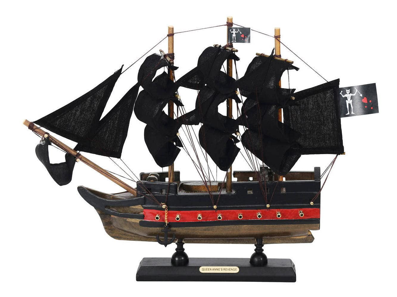 HANDCRAFTED NAUTICAL D√âCOR Wooden Blackbeards Queen Annes Revenge ...