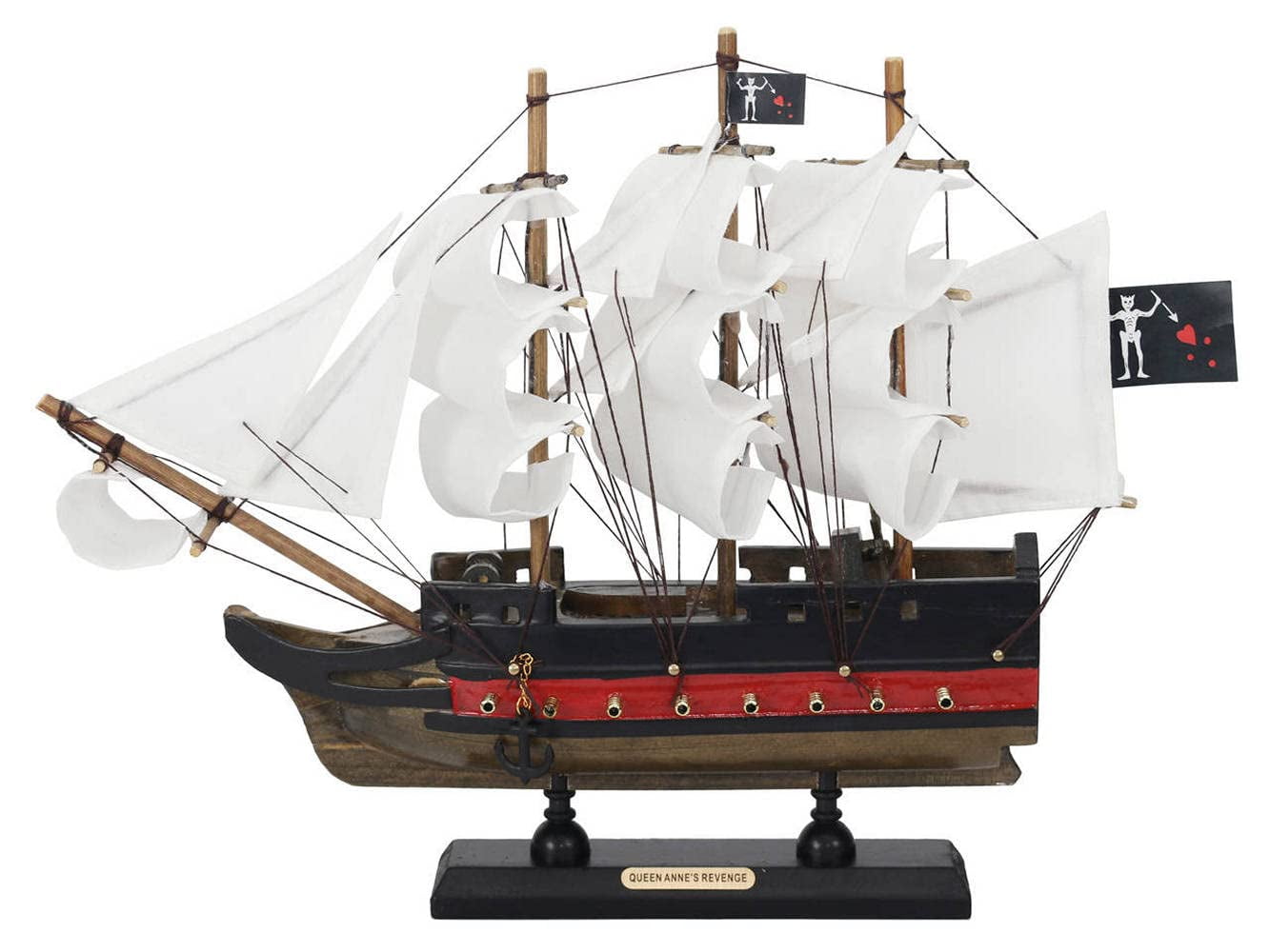 HANDCRAFTED NAUTICAL D√âCOR Wooden Blackbeards Queen Annes Revenge ...