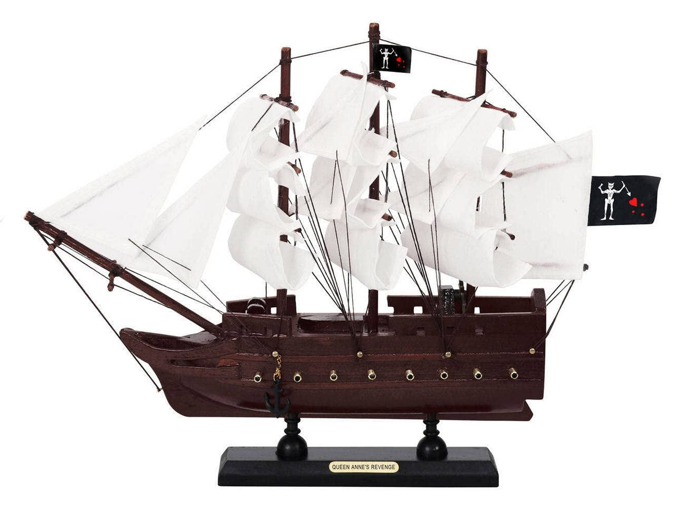 HANDCRAFTED NAUTICAL D√âCOR Wooden Blackbeards Queen Annes Revenge ...