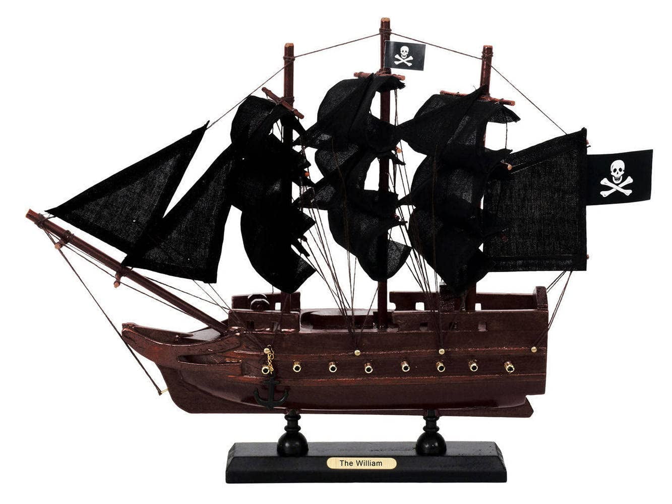 HANDCRAFTED NAUTICAL D√âCOR Wooden Calico Jacks The William Black Sails ...