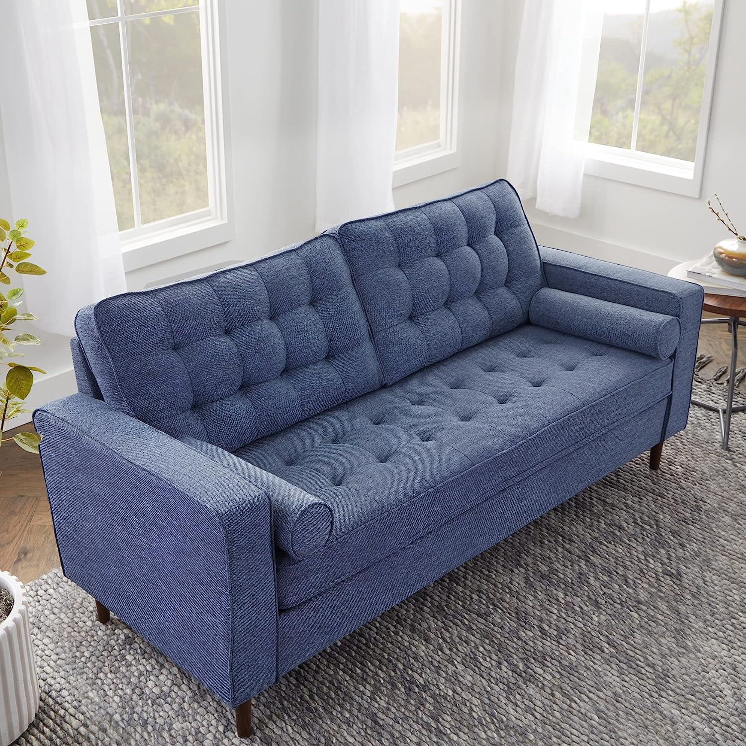 HANDENG Lynnwood Upholstered Sofa - Couch for Living Room Office or ...