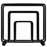 HANDICRAFT MART Black Metal Napkin Holder – Modern Square Tabletop ...