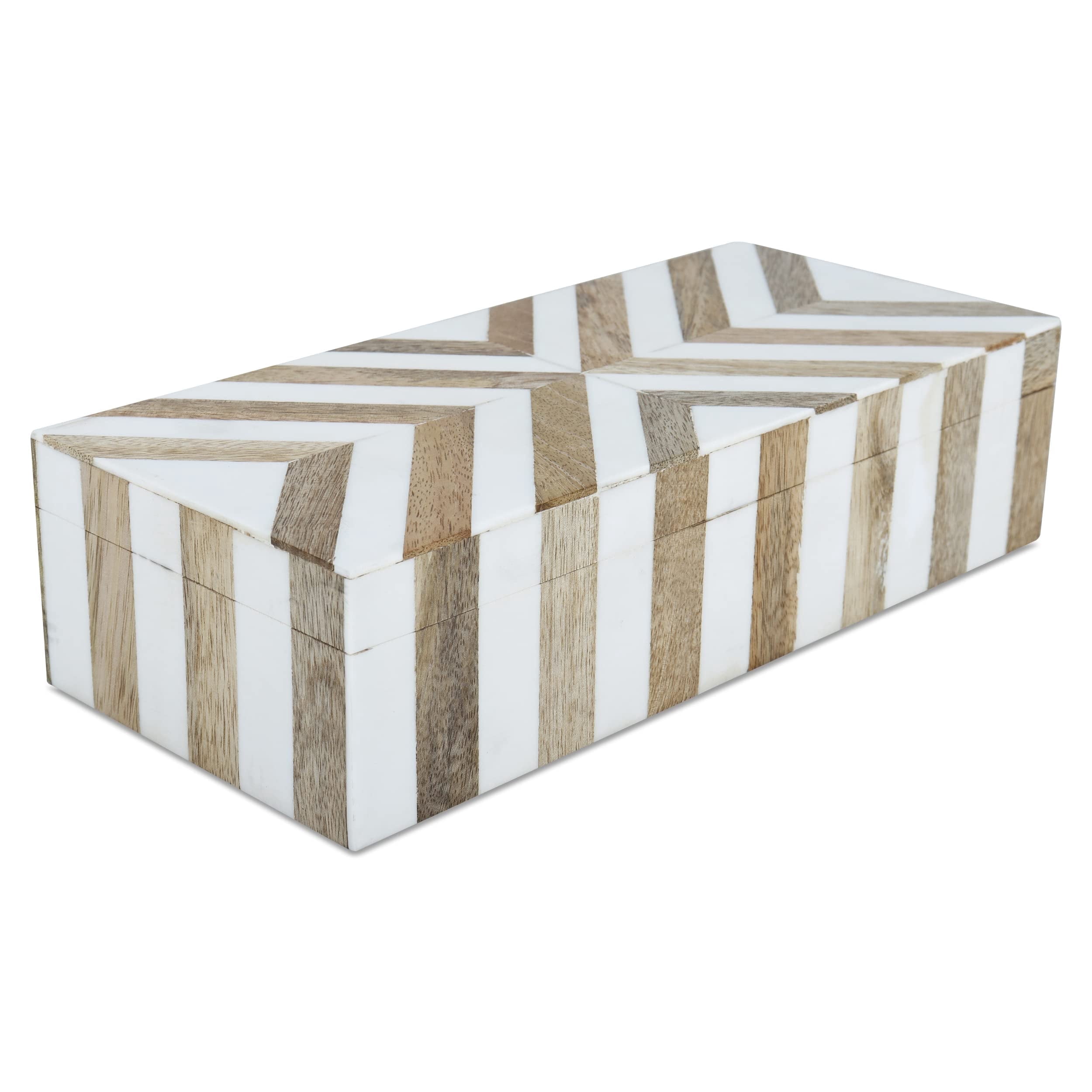 Handicrafts Home Marquet Chevron Decorative Box Shelf Decor, Dressing ...