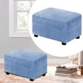 HANDIED All Inclusive Low Stool Set, Simple Solid Color Sofa Protection ...