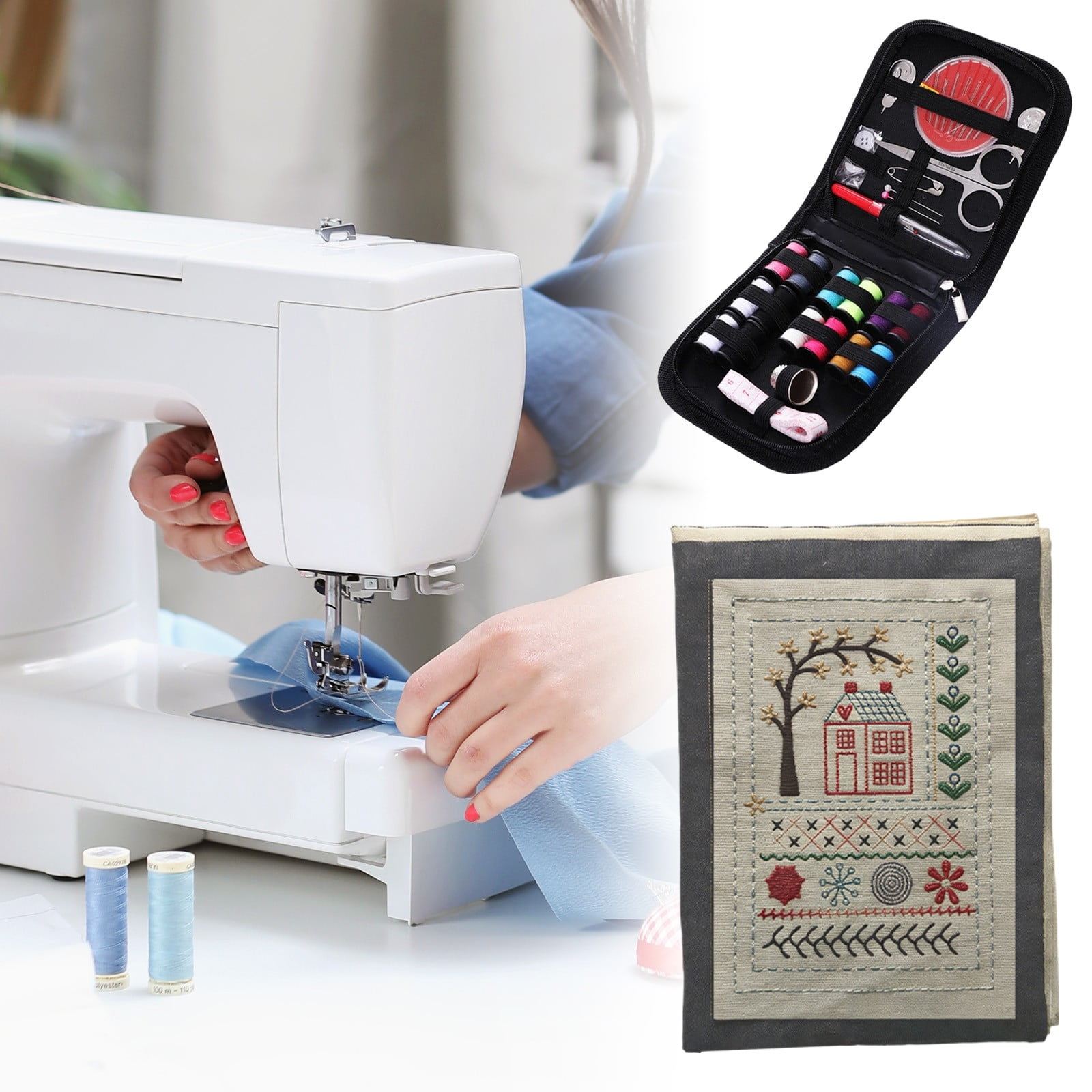 HANDIED Needle And Thread Kit Set Of 10 Pieces (12.3*12CM)+B/C Stitch ...