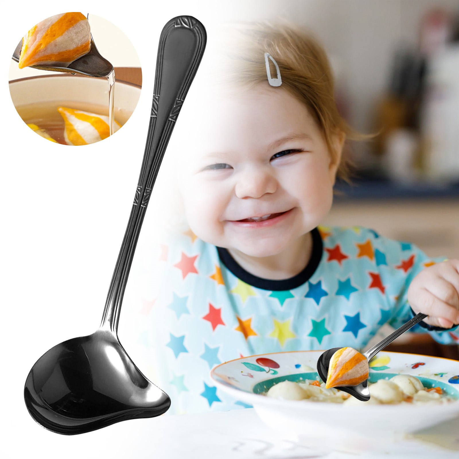 HANDIED Small Stainless Steel Drizzle Spoon Saucier For Spooning ...