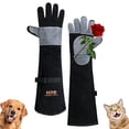 HANDLANDY 24 Inches Animal Handling Gloves, Bite Proof Cat Dog Gloves ...