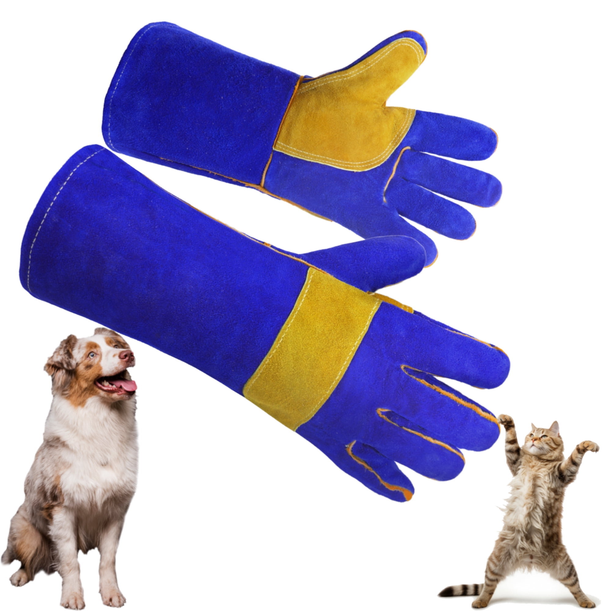 HANDLANDY Animal Handling Gloves, Falconry Handler Cat Gloves Bite ...