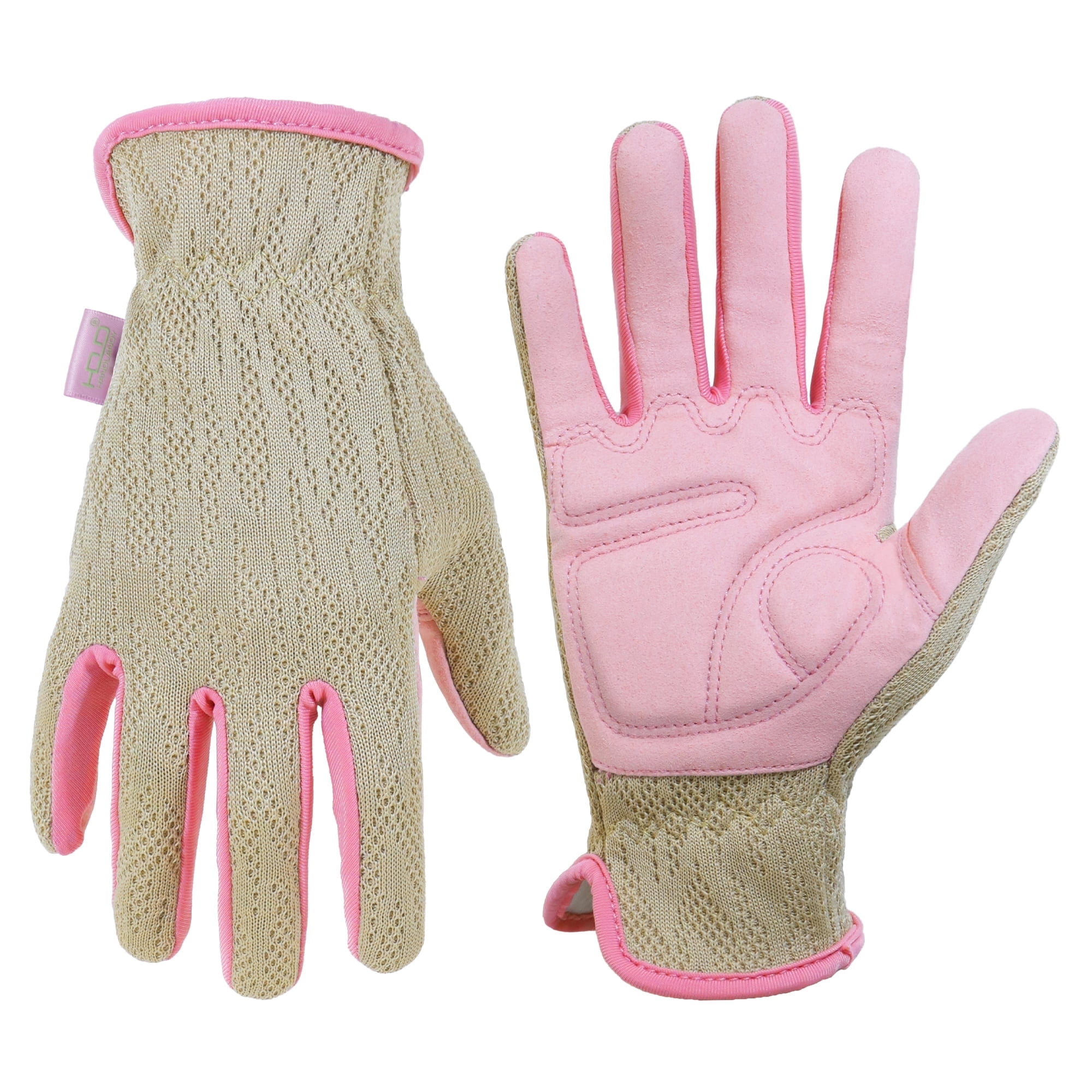 HANDLANDY Gardening Gloves for Women, Breathable Ladies Synthetic ...