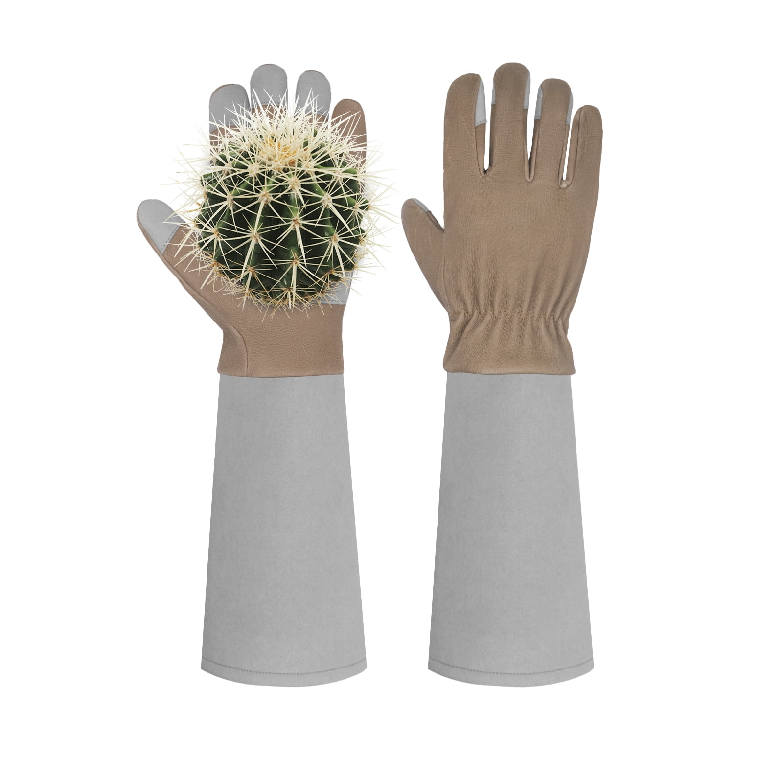 HANDLANDY Rose Gloves for Men & Women, Long Leather Gardening Gloves ...