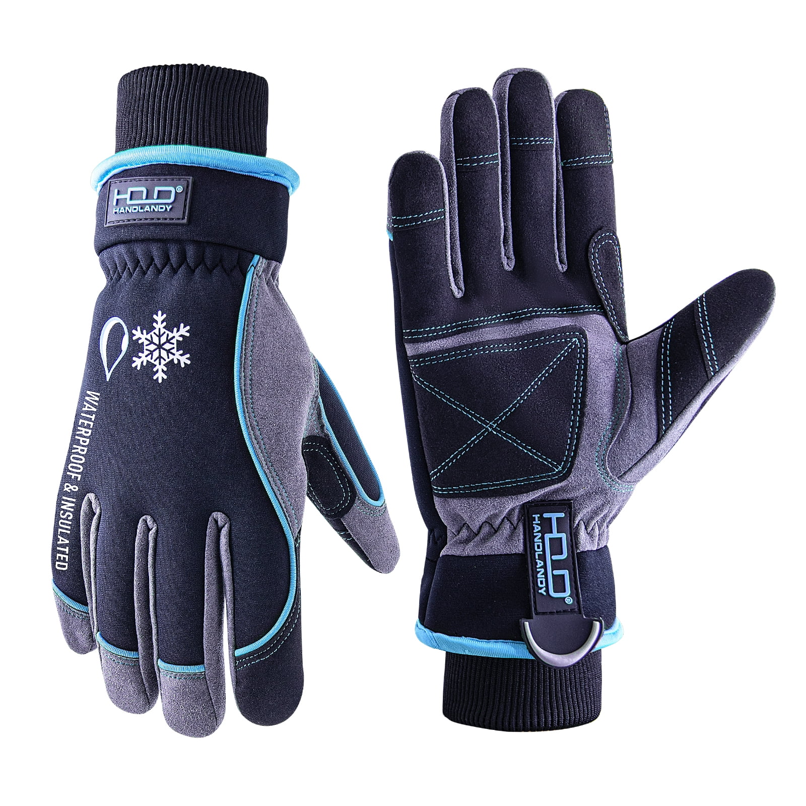 HANDLANDY Insulated Work Gloves, Touch Screen, Waterproof, Thermal ...