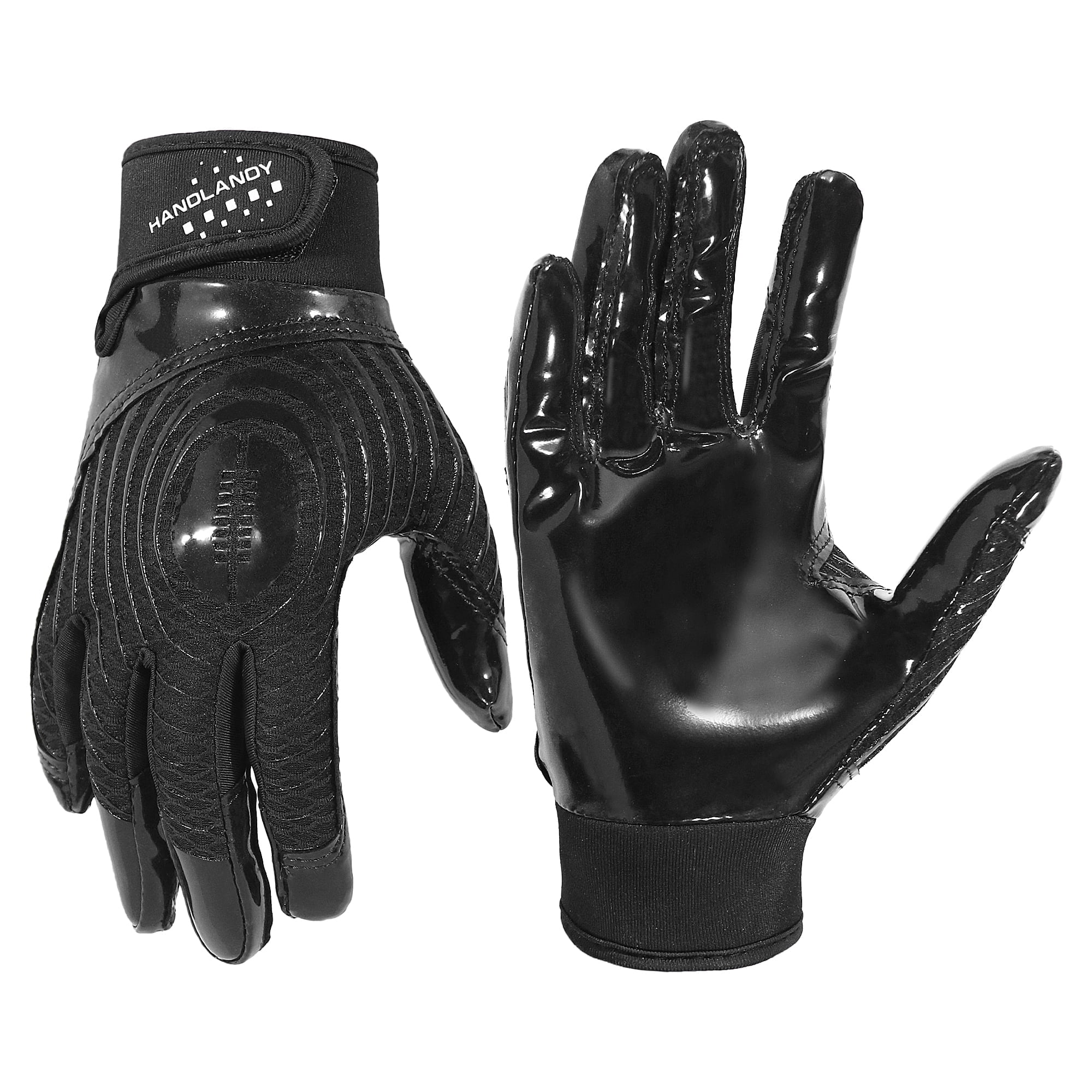 HANDLANDY Youth Football Gloves, Sticky Silicone Grip, Stretch Fit ...