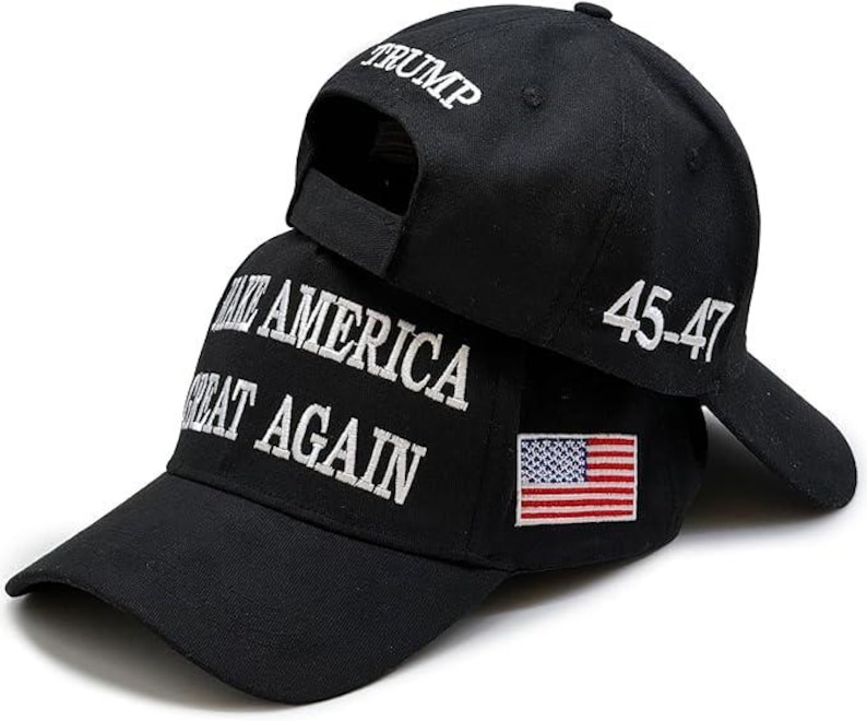 HANDMADE Do.naldd Trumptp 45-47 Mega Hat With Slogan Make America Great ...