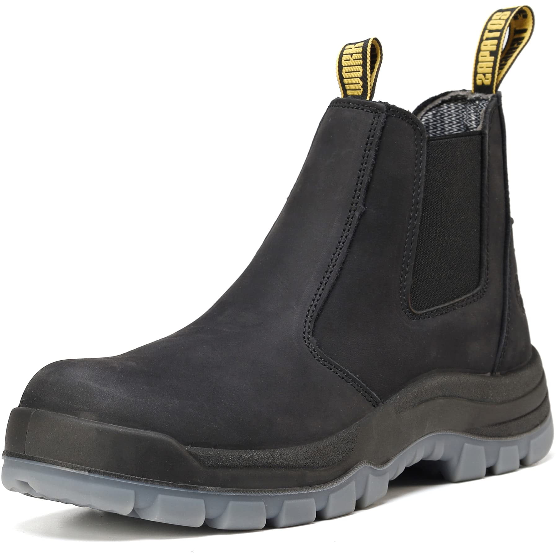 HANDMEN Men's Slip On Soft Toe Waterproof Slip Resistant Anti-static ...