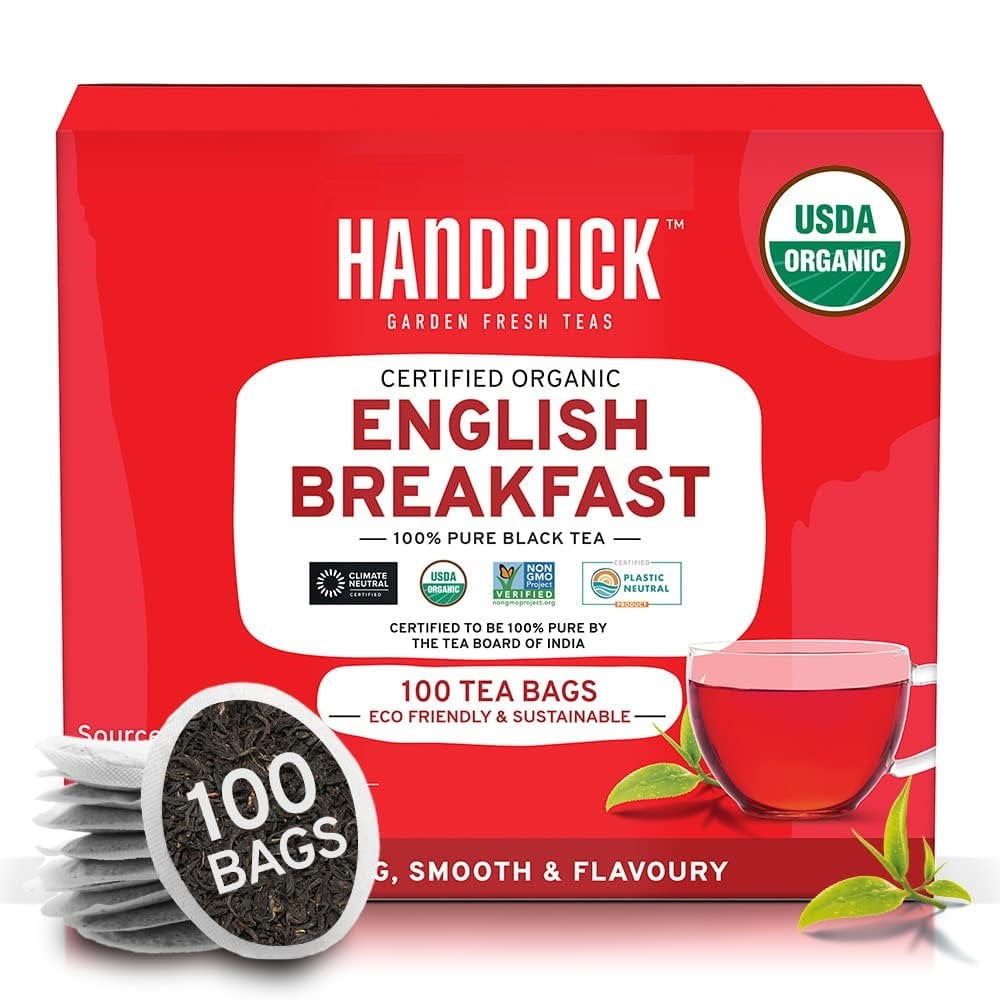 HANDPICK English Breakfast Tea, 100 Count, Black Tea Bags - Walmart.com