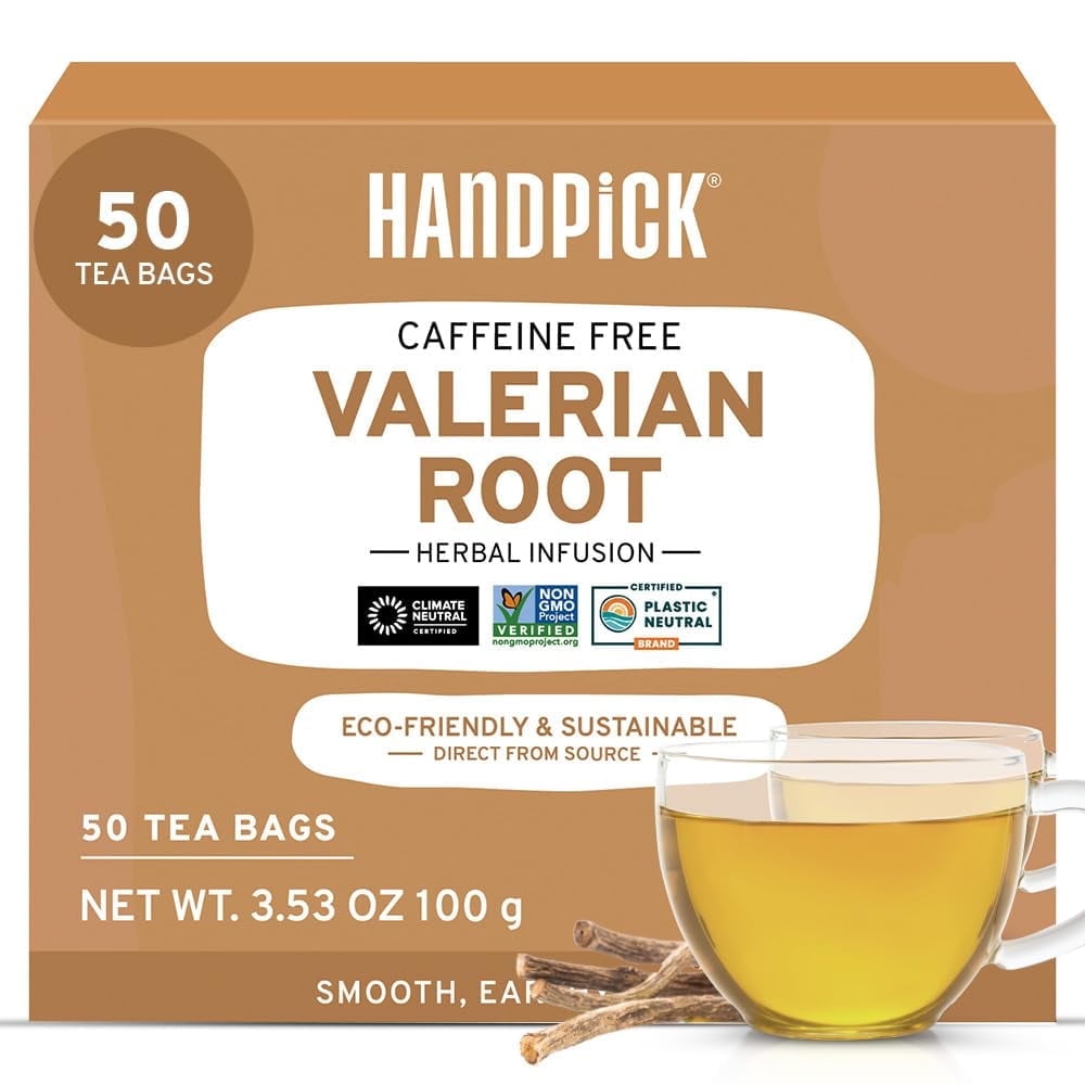 HANDPICK, Valerian Root Herbal Tea Bags (Valeriana) 50 Count | Non-GMO ...