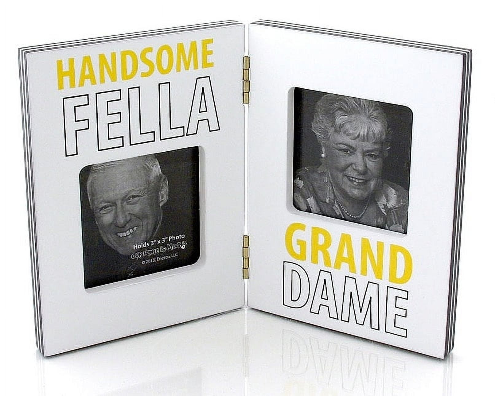 HANDSOME FELLA GRANDE DAME Hinged Double 3x3 Frame by OUR NAME IS MUD ...