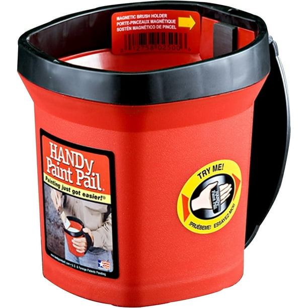 HANDy Red 1 qt. Plastic Bucket - Walmart Business Supplies