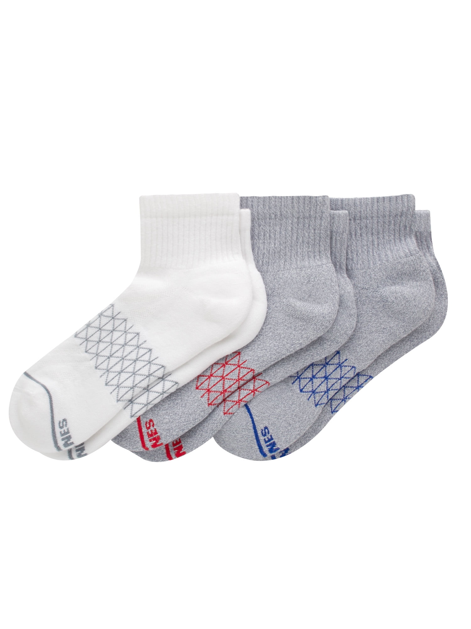 Hanes Men's Absolute Comfort Cushioned Ankle Socks with Seamless Toe ...