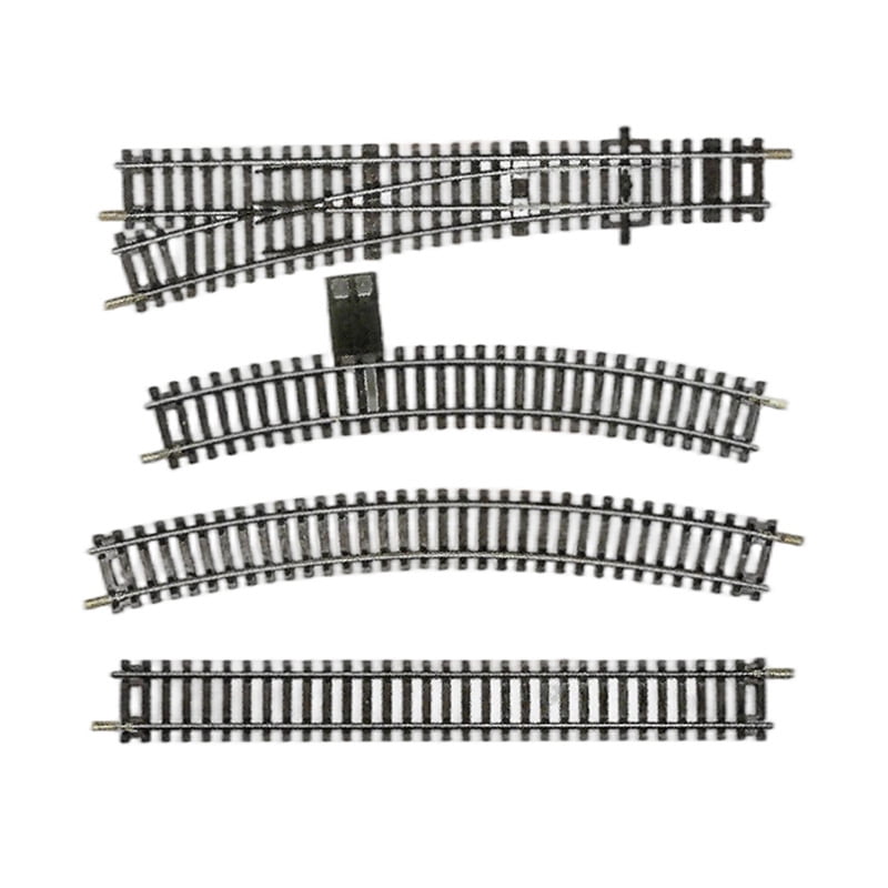 HANFLY HO Scale Track Set – Nickel‑Silver Rails, Wooden‑Style Sleepers ...