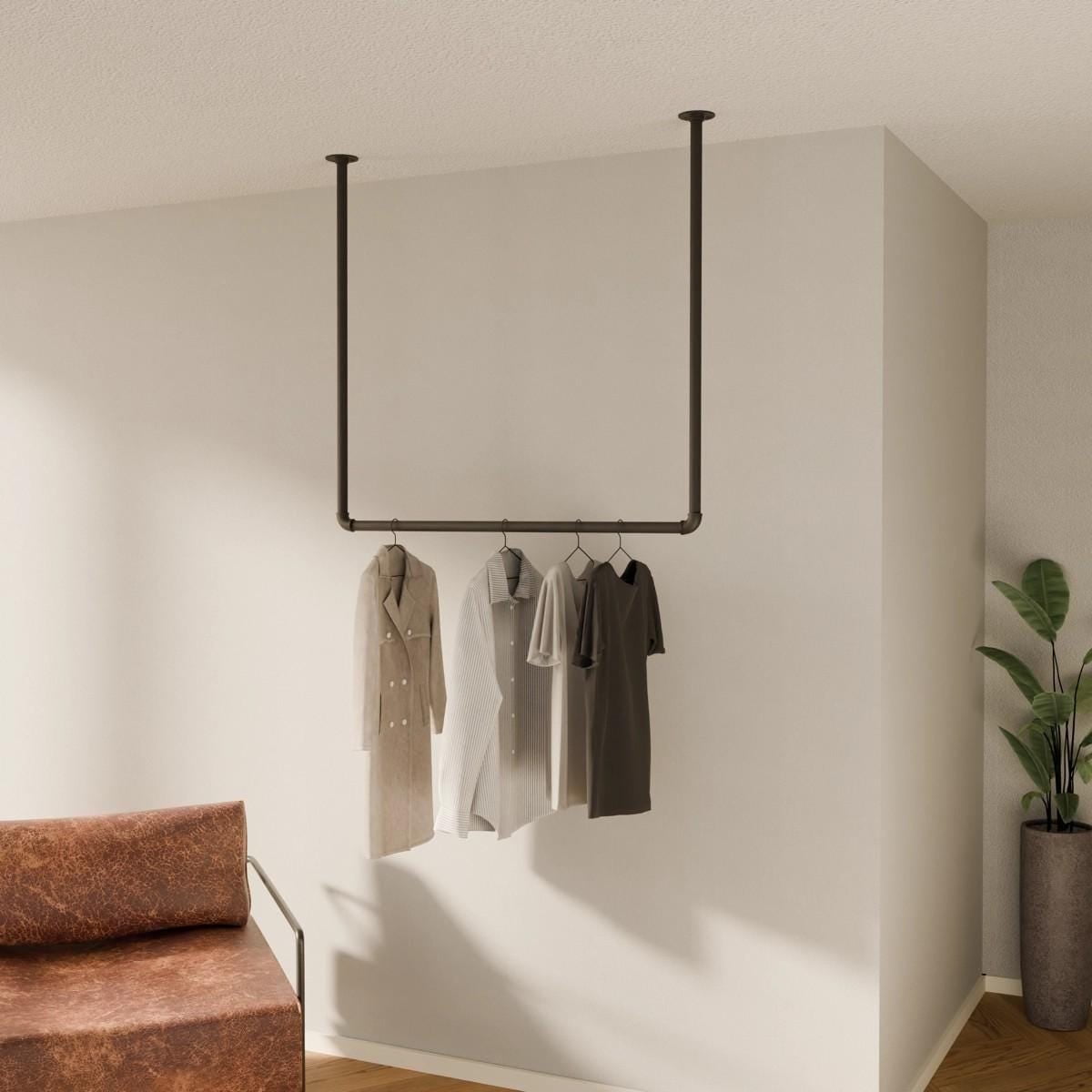 pamo clothes rail industrial loft design - HANG - clothing rack for ...