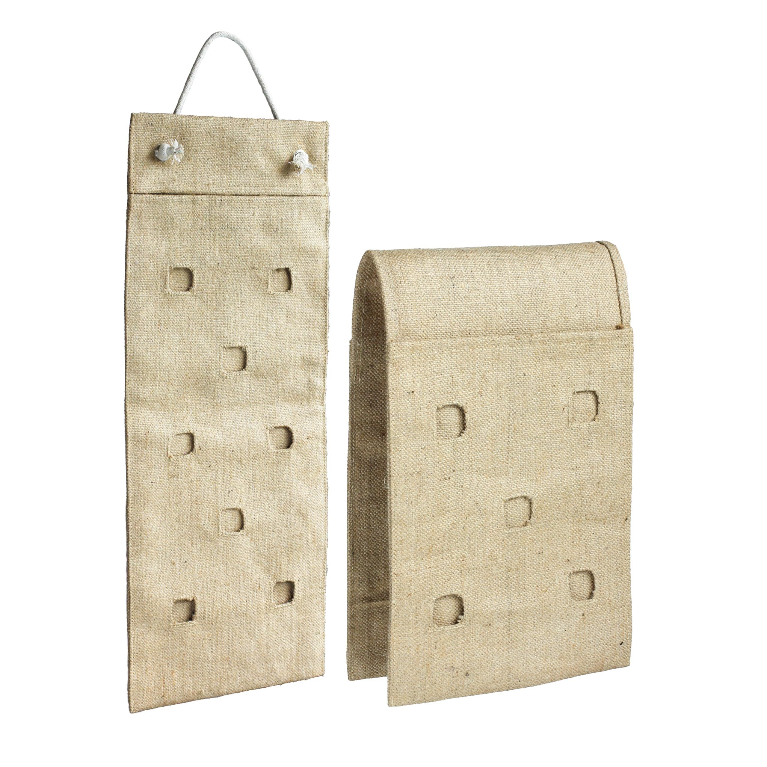 HANG GROW Burlap Hanging and Saddle Bag Set for Outdoor Plants ...