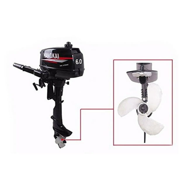HANGKAI 6HP 2Stroke Outboard Motor Fishing Boat Engine Water Cooling ...
