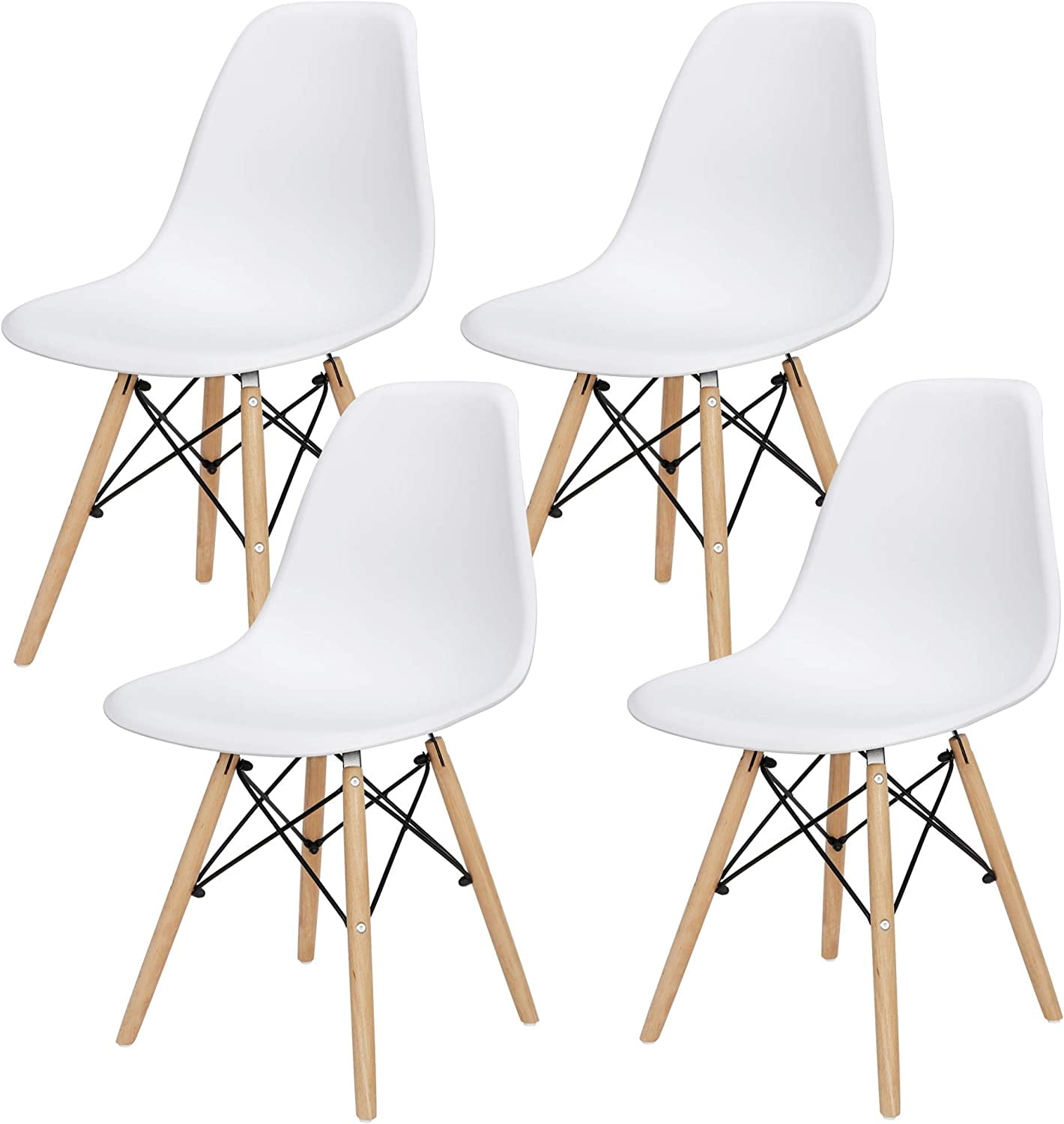 HANGKAI Elegant Home DSW Dinning Chair,Mid-Century Style Chair Plastic ...