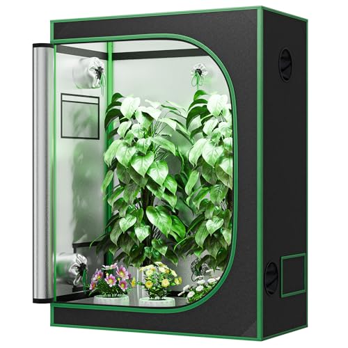 HANGKAI Home Grow Tent, Hydroponic Plant Growing Room w/Observation ...