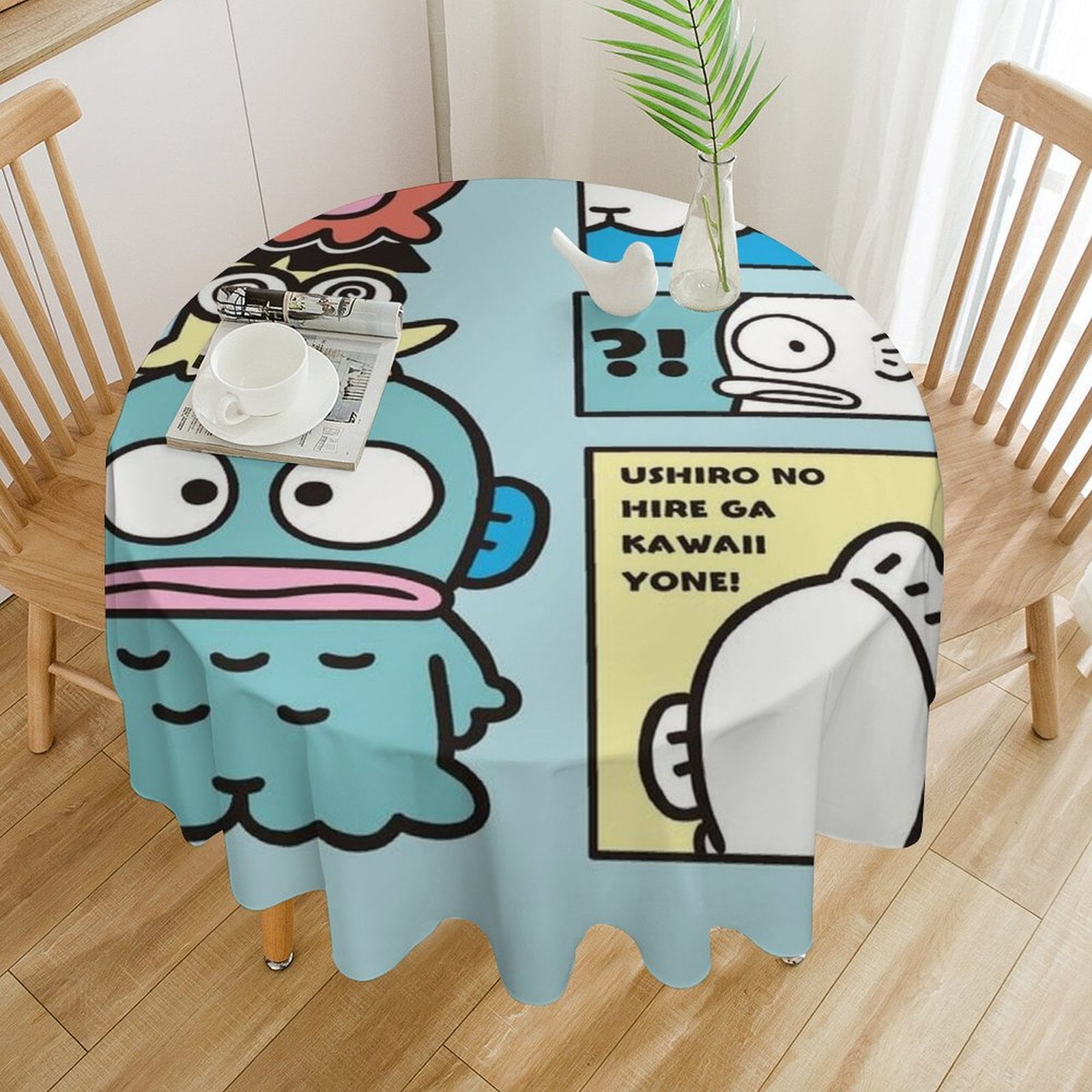 HANGYODON Tablecloth Anime for Dining Table Picnic Gift 50x50in ...