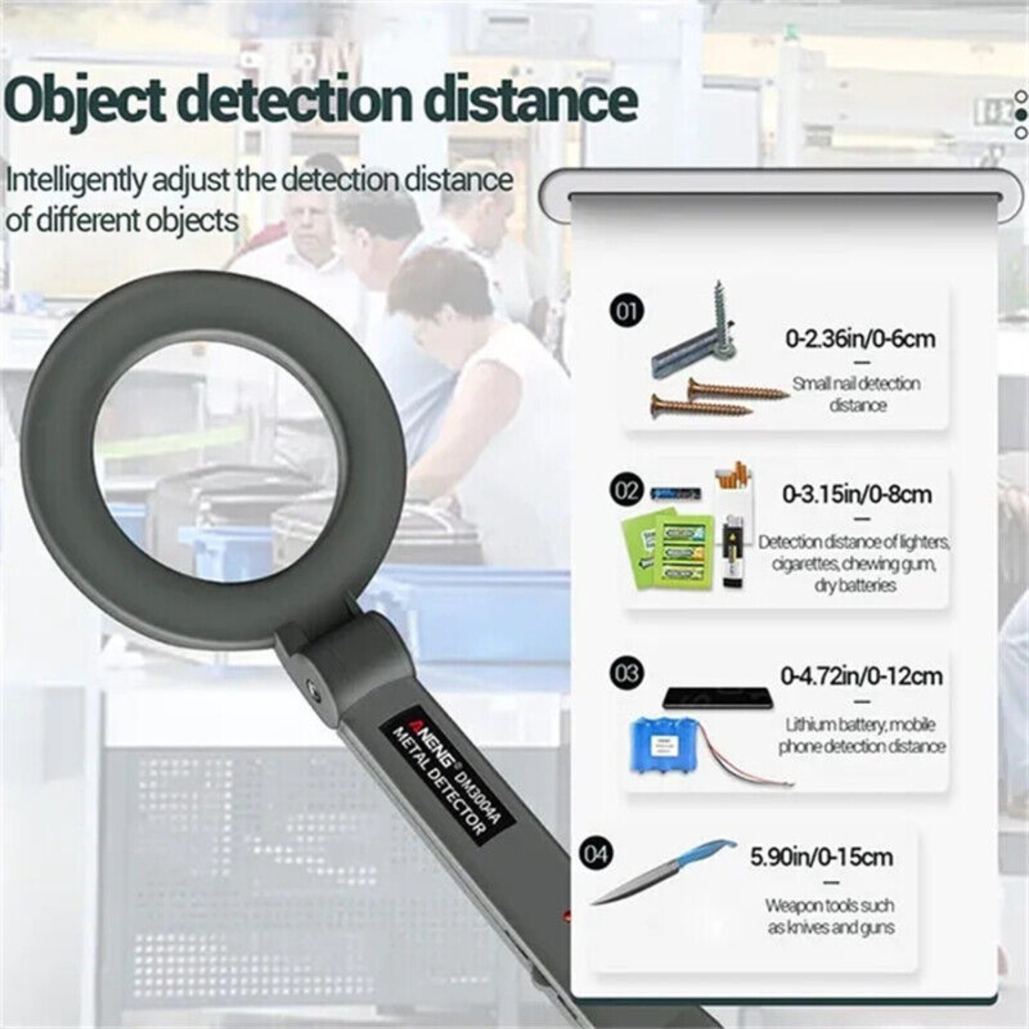 HANGZYUJIUKJ Folding High-Accuracy Handheld Metal Detector for Easily ...