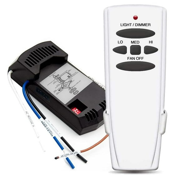 HANKINSTONE Universal 3-Speed Ceiling Fan Remote Control Kit, Downrod ...